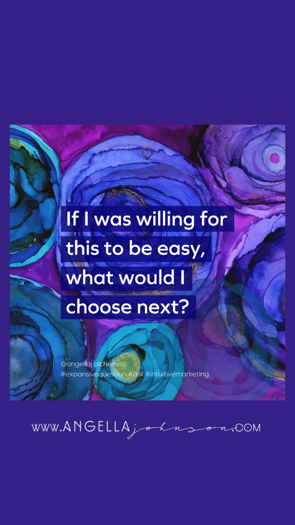 If I was willing for this to be easy, what would I choose next ...